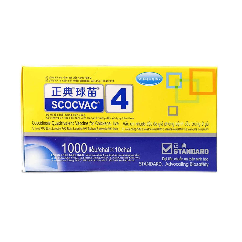 Nobilis® Corvac 4 -Vắc xin vô hoạt 4 chủng phòng bệnh Coryza trên gà ...